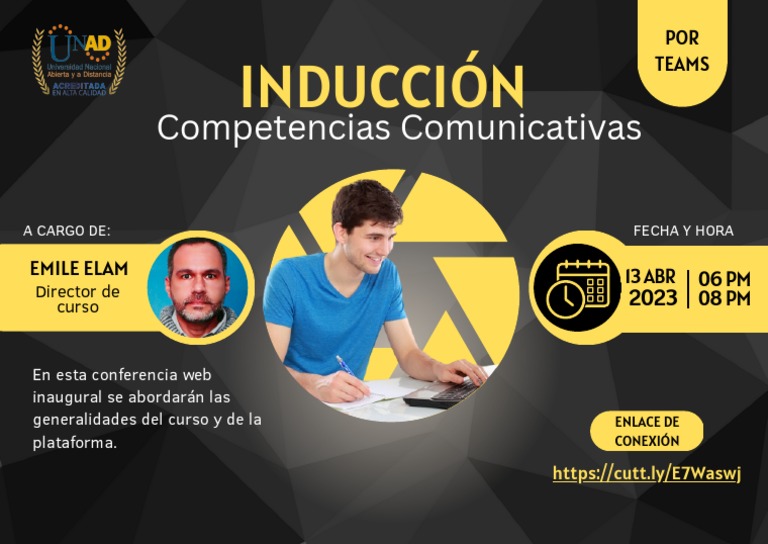 Invitación Inducción Competencias Comunicativas | PDF