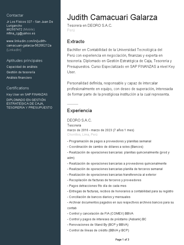 CV Judith Camacuari-1 | PDF