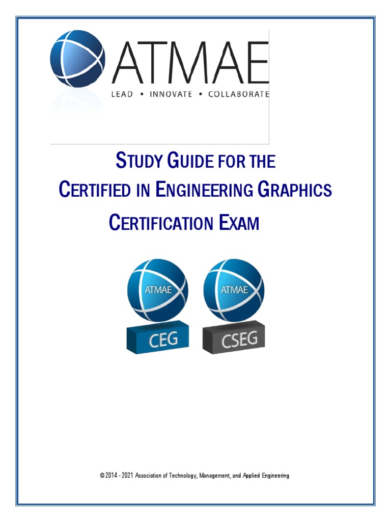 ATMAE Certified in Engineering Graphics (CEG) Exam | PDF | Professional ...