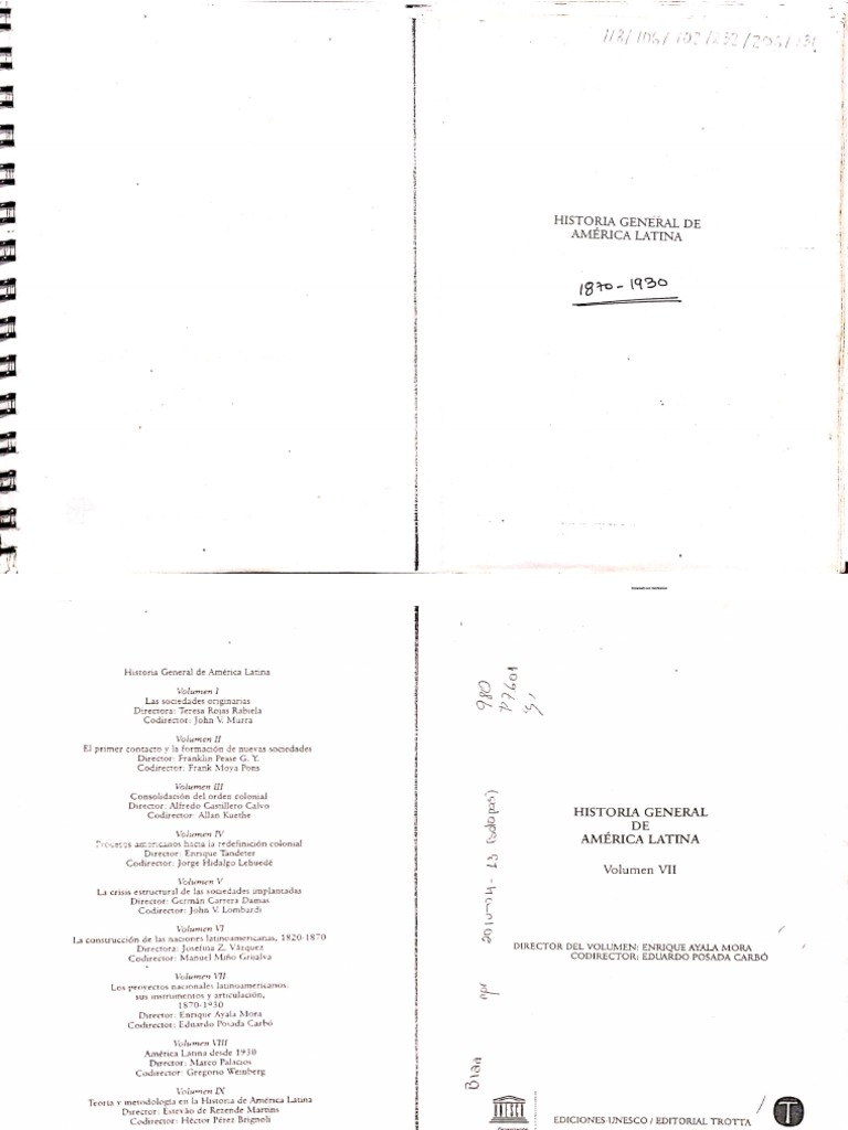 Historia General de América Latina 1870-1930 PDF | PDF