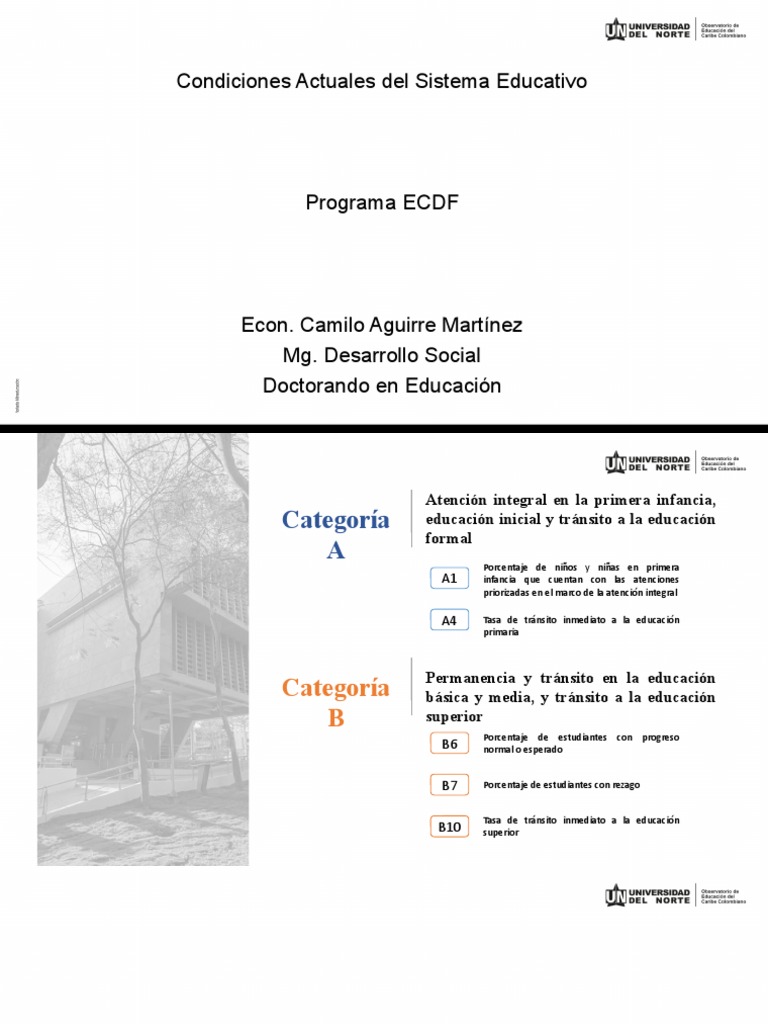 Condiciones Actuales Del Sistema Educativo | PDF