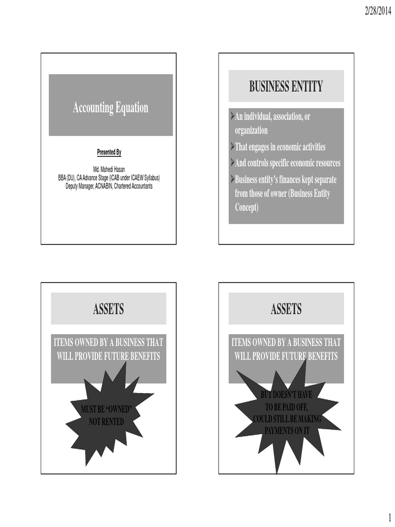 Accounting Equation (Compatibility Mode) | Download Free PDF | Equity ...