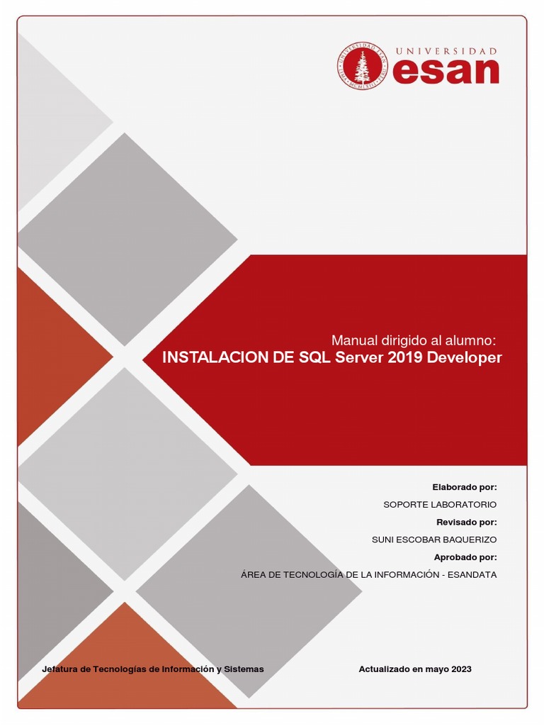Manual - SQL 2019 | PDF | Servidor SQL de Microsoft | Windows 10