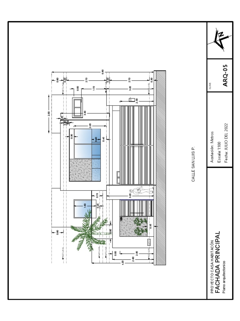 Arq-05 Fachada Principal PDF | PDF