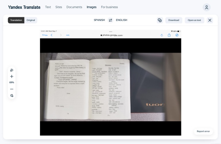 Translate Text From Photos From English and Other Languages - Yandex ...