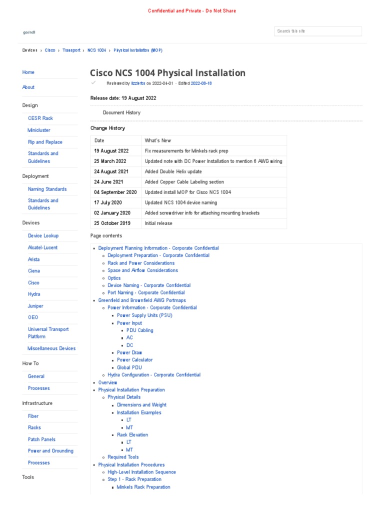 Cisco NCS 1004 Hardware Installation Guide | PDF | Manufactured Goods ...