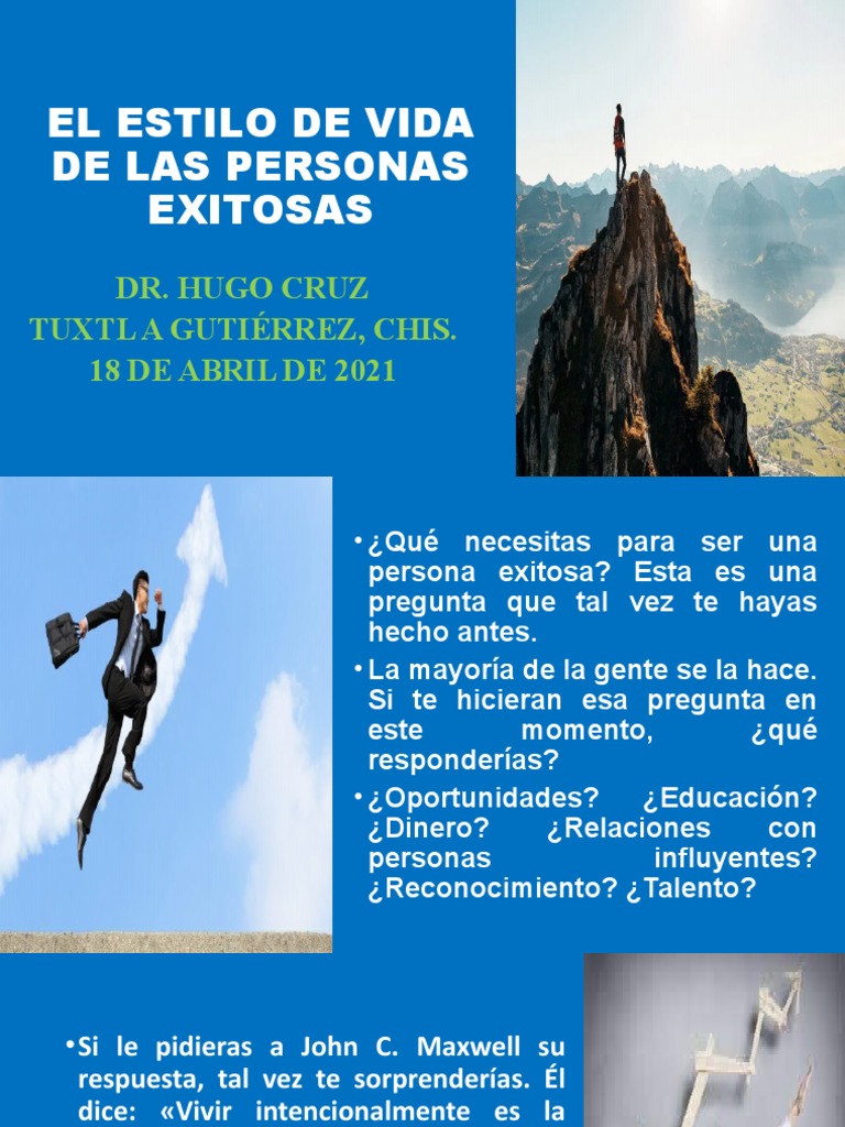 Estilo de Vida de Personas Exitosas | PDF | Crecimiento personal y ...