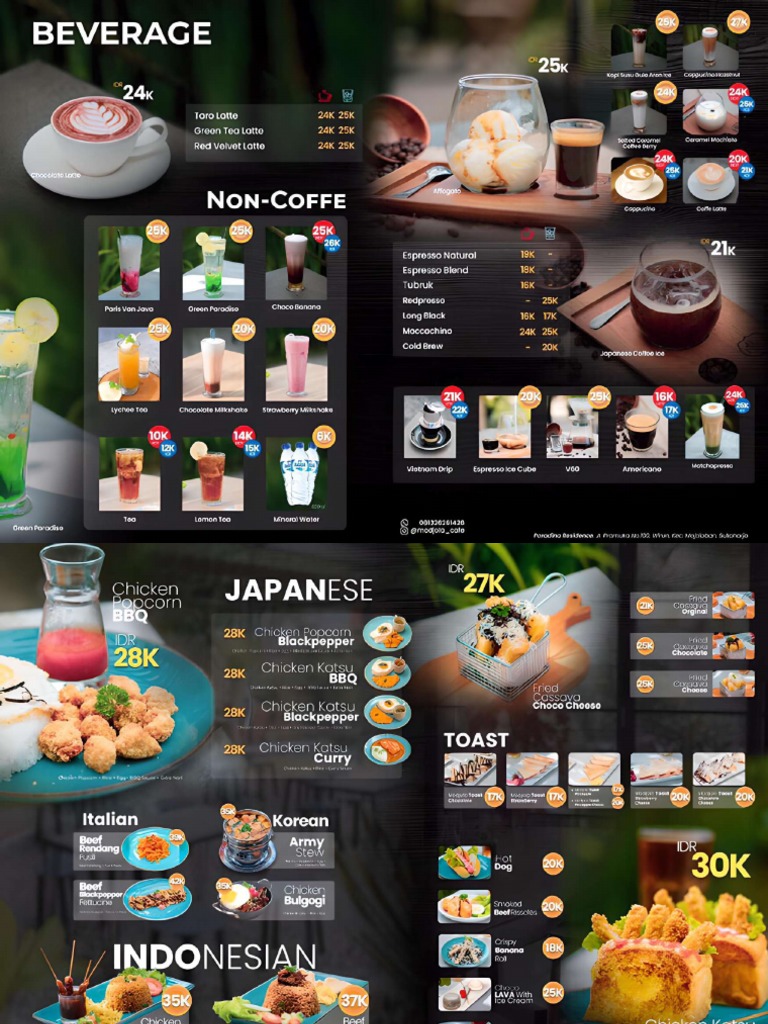 Reguler Menu Modjola Cafe | PDF