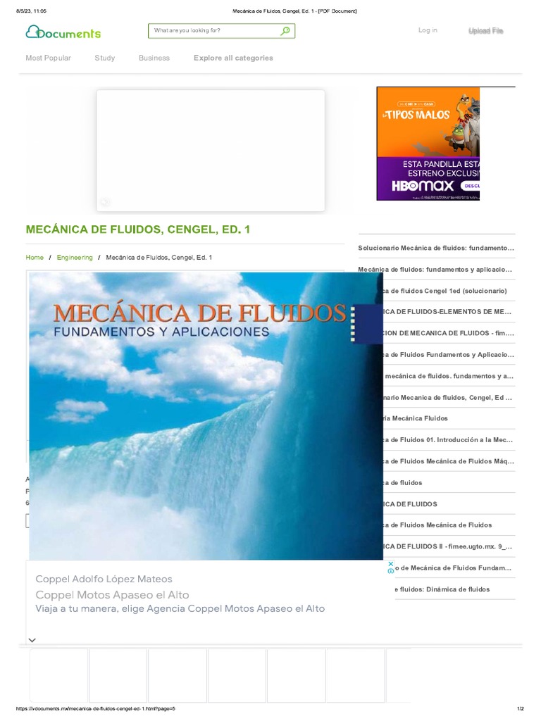 Mecánica de Fluidos, Cengel, Ed PDF | PDF