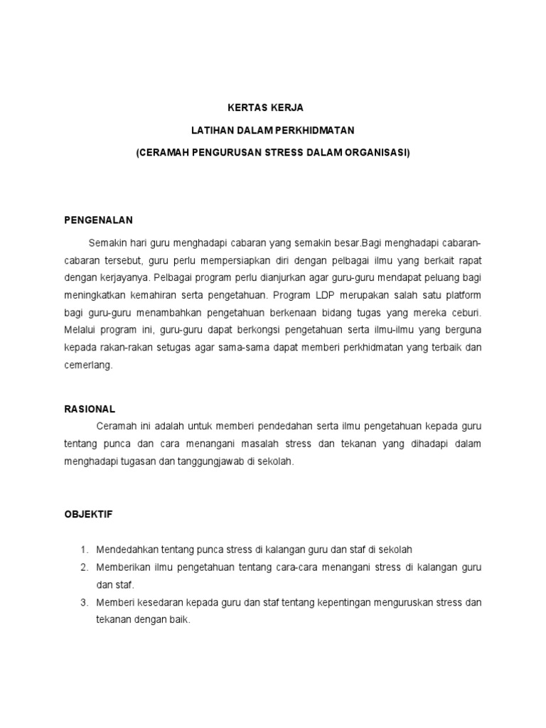 Kertas Kerja Ceramah Ldp 1 Pdf