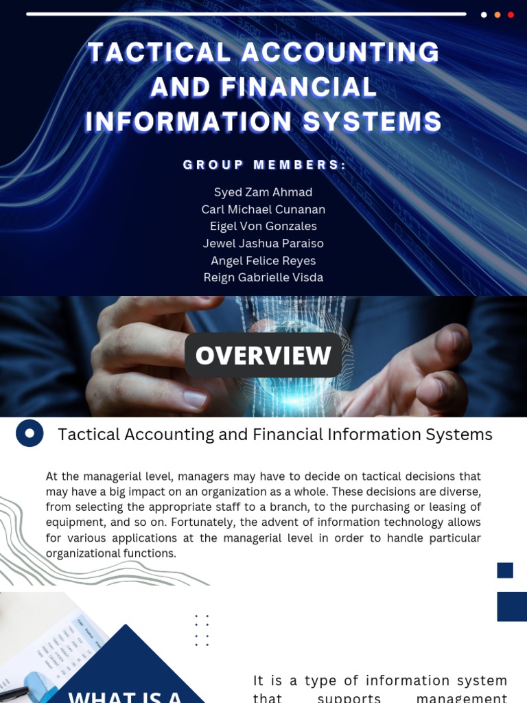 Group 1 - Tactical Accounting and Financial Information Systems PDF ...