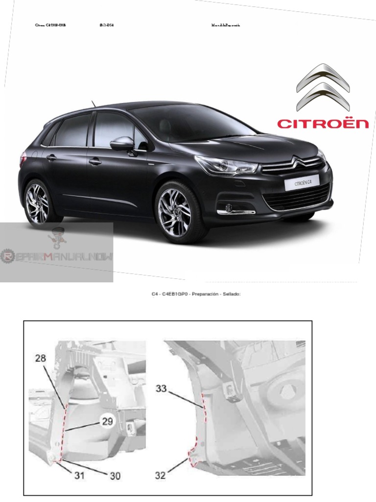 Manual de Taller Citroen C4 - Ds4 (2010-2018) Español PDF | PDF | Tornillo | Vehículos