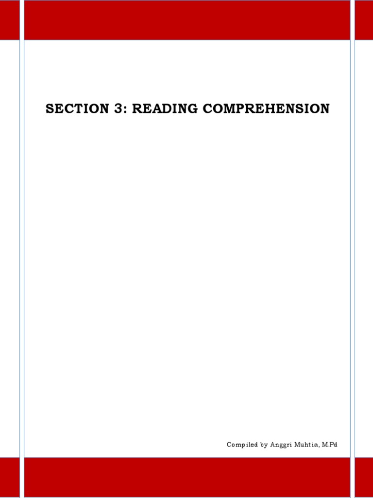 Section 3 - Reading Comprehension PDF | PDF