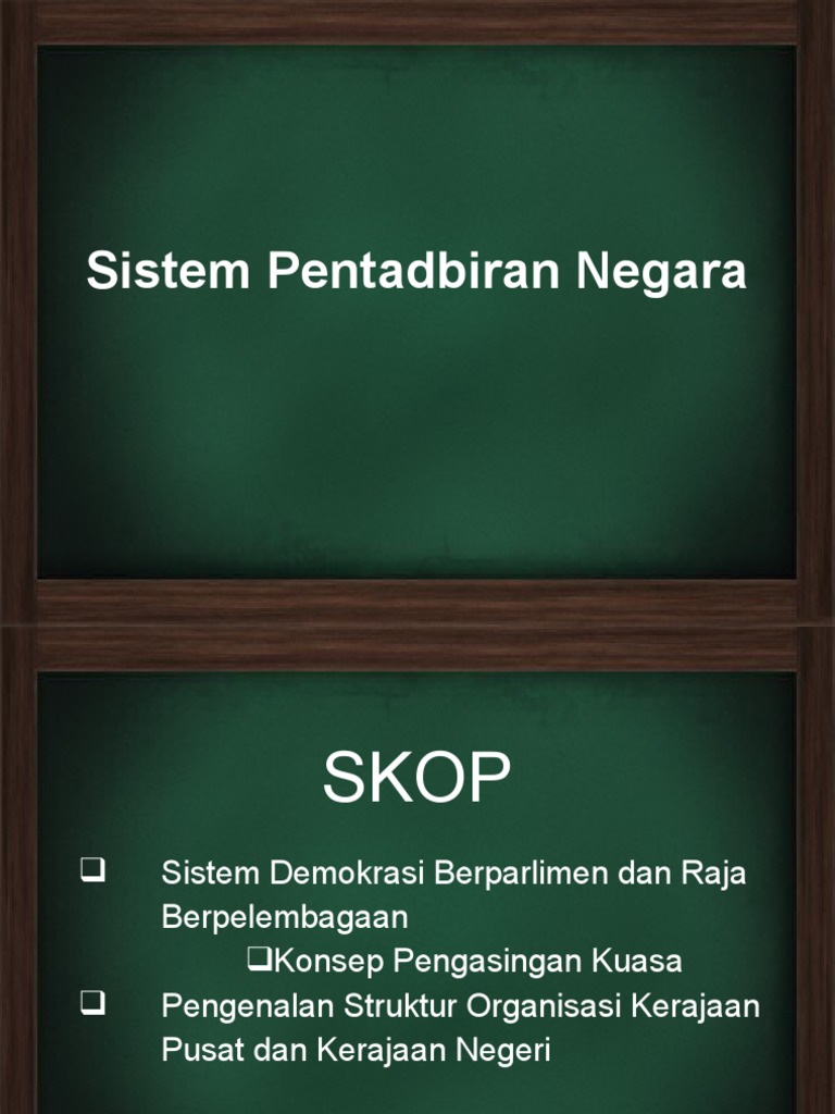 Sistem Pentadbiran Negara Pdf 
