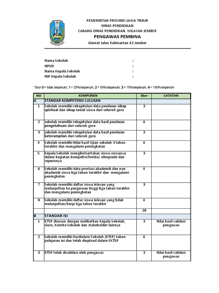 Instrumen 8 SNP | PDF