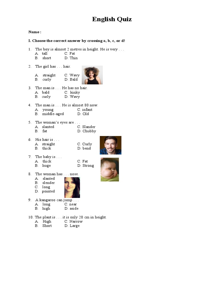 English Quiz Kelas 7 | PDF | Career & Growth