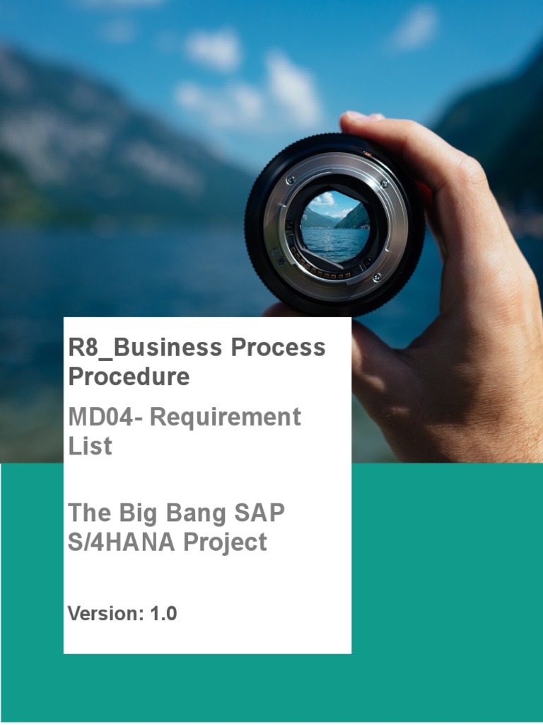 WORK- MD04- Requirement List | PDF | Software | Computing