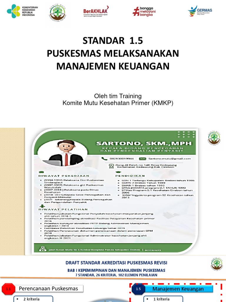 Standar 1.5 Manajemen Keu - KMKP | PDF