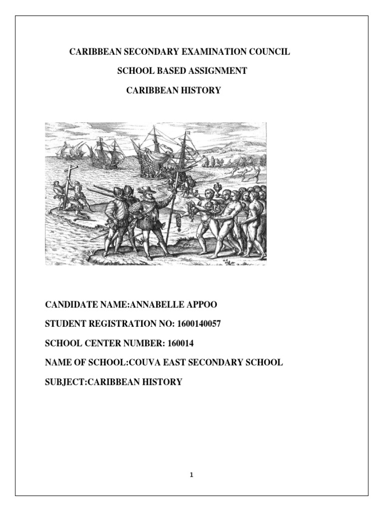 History Sba 2023 A.appoo PDF | PDF | Christopher Columbus | Indigenous ...