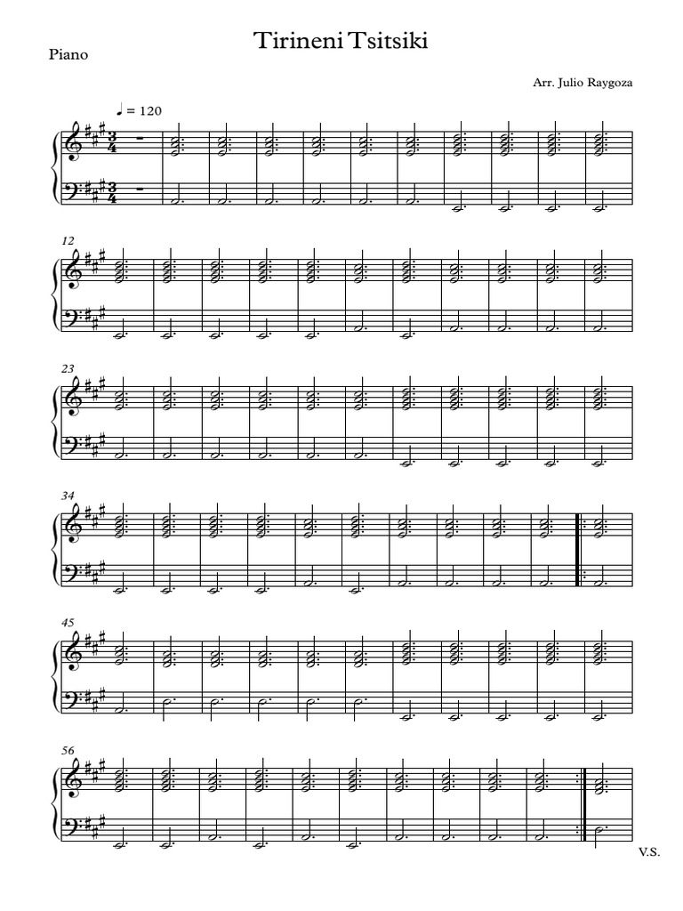 Tirineni Tsitsiki - Piano | PDF