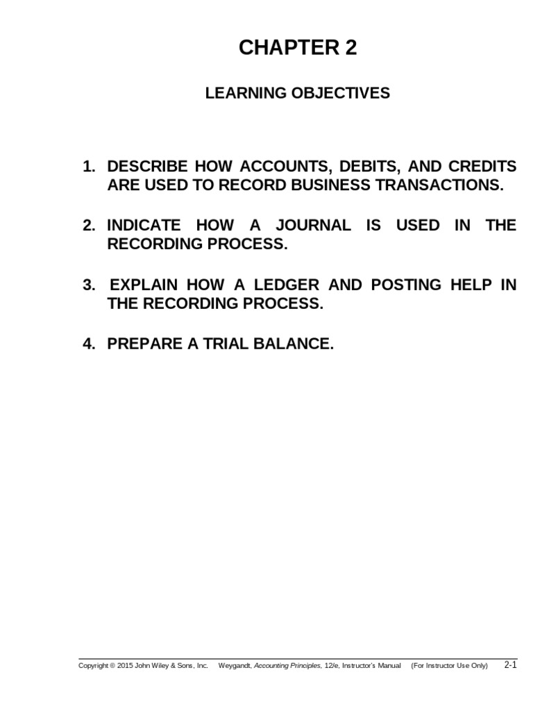 ch02 The Recording Process | PDF | Debits And Credits | Financial ...