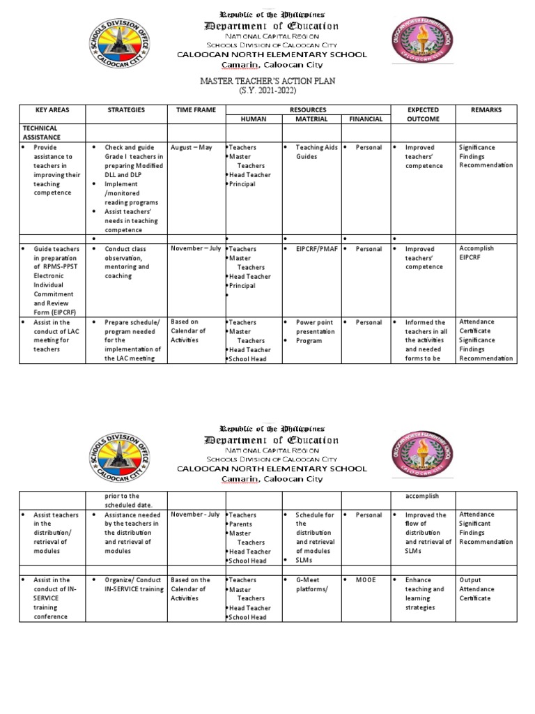 Action Plan MT | PDF