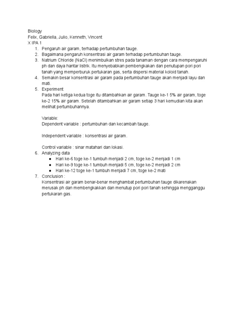 Tugas Kelompok Biologi 5 Agt 2022 | PDF Tugas Kelompok Biologi 5 Agt 2022 | PDF