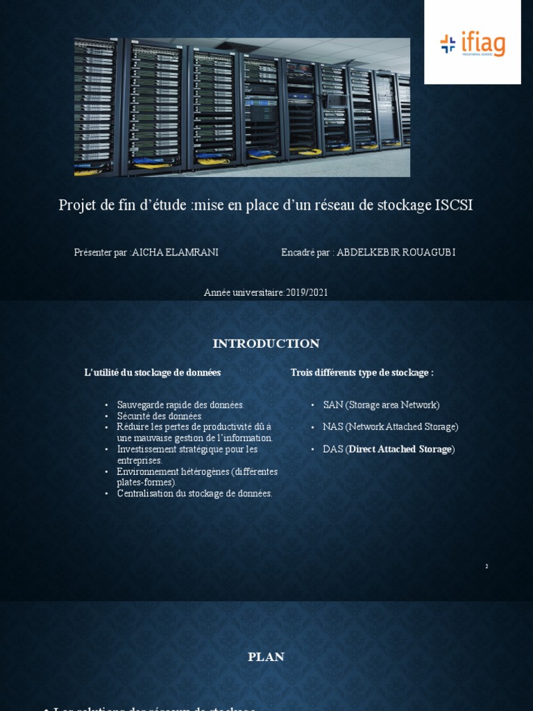 Mise en Place D'un Réseau de Stockage ISCSI | PDF | Serveur (Informatique) | Virtualisation