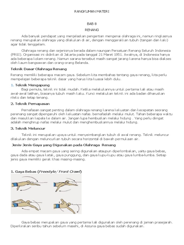 RANGKUMAN MATERI Pjok | PDF