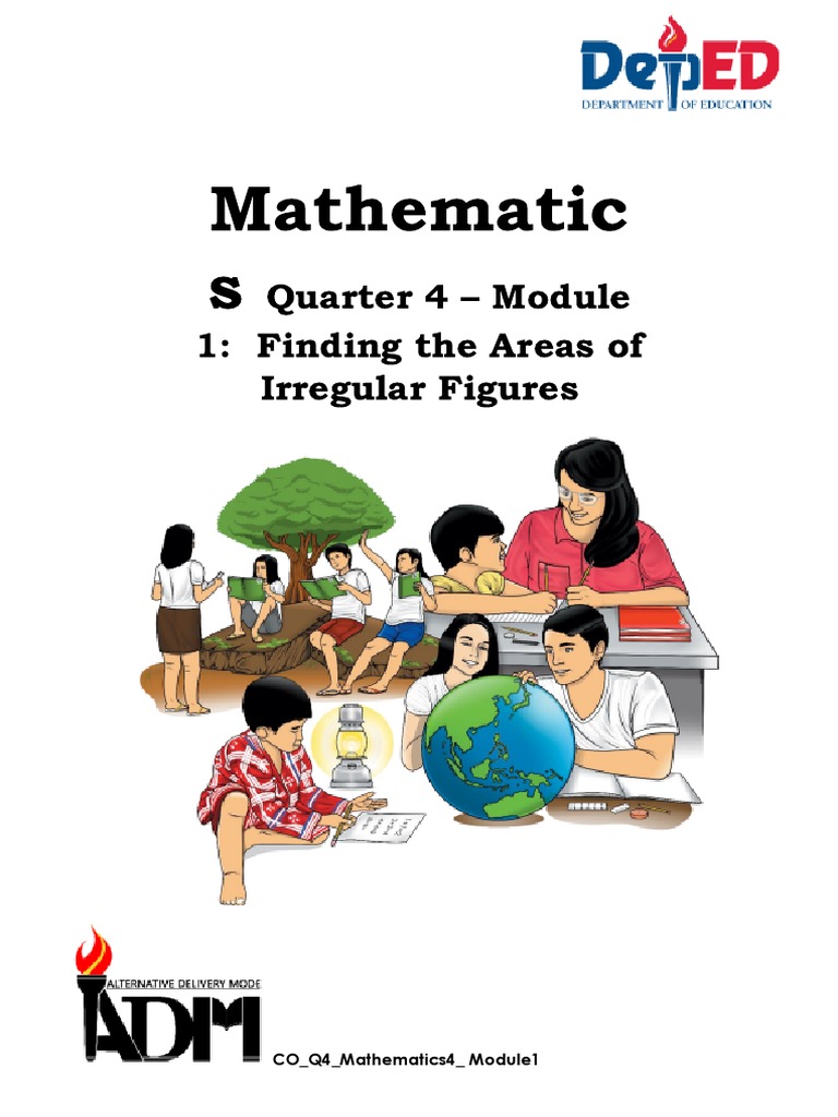 Math4 Q4 Mod1 FindingTheAreaOfIrregularFigure V4 | PDF | Area | Learning