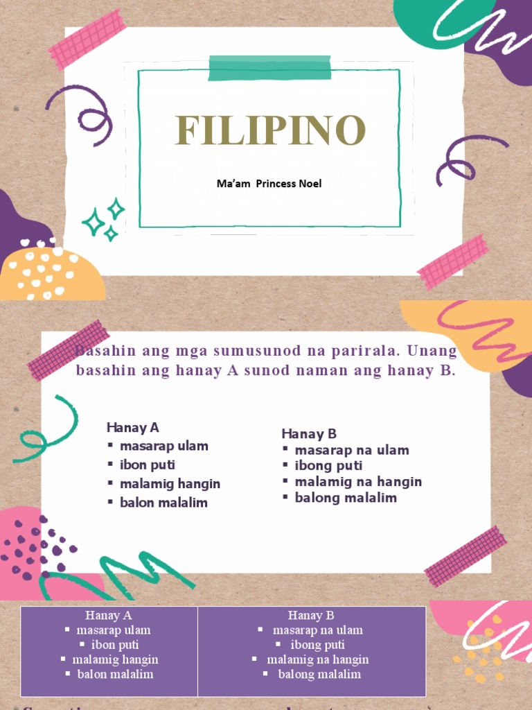 FILIPINO Pang Angkop | PDF