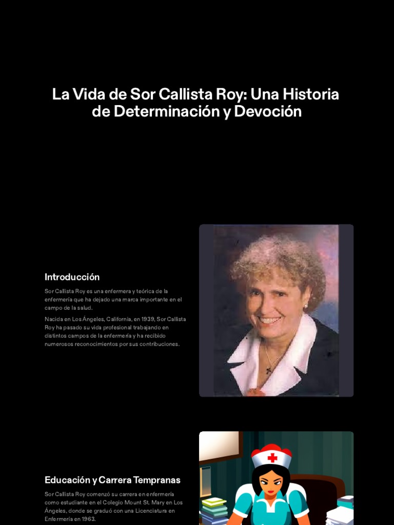 La Vida de Sor Callista Roy Una Historia de Determinacion y Devocion ...