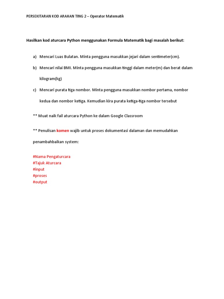 Matematik Python | PDF