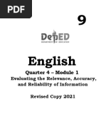 Q4 English 9 Module 2 Authors Purpose and Style in Writing FINAL | PDF | Tofu | Narration