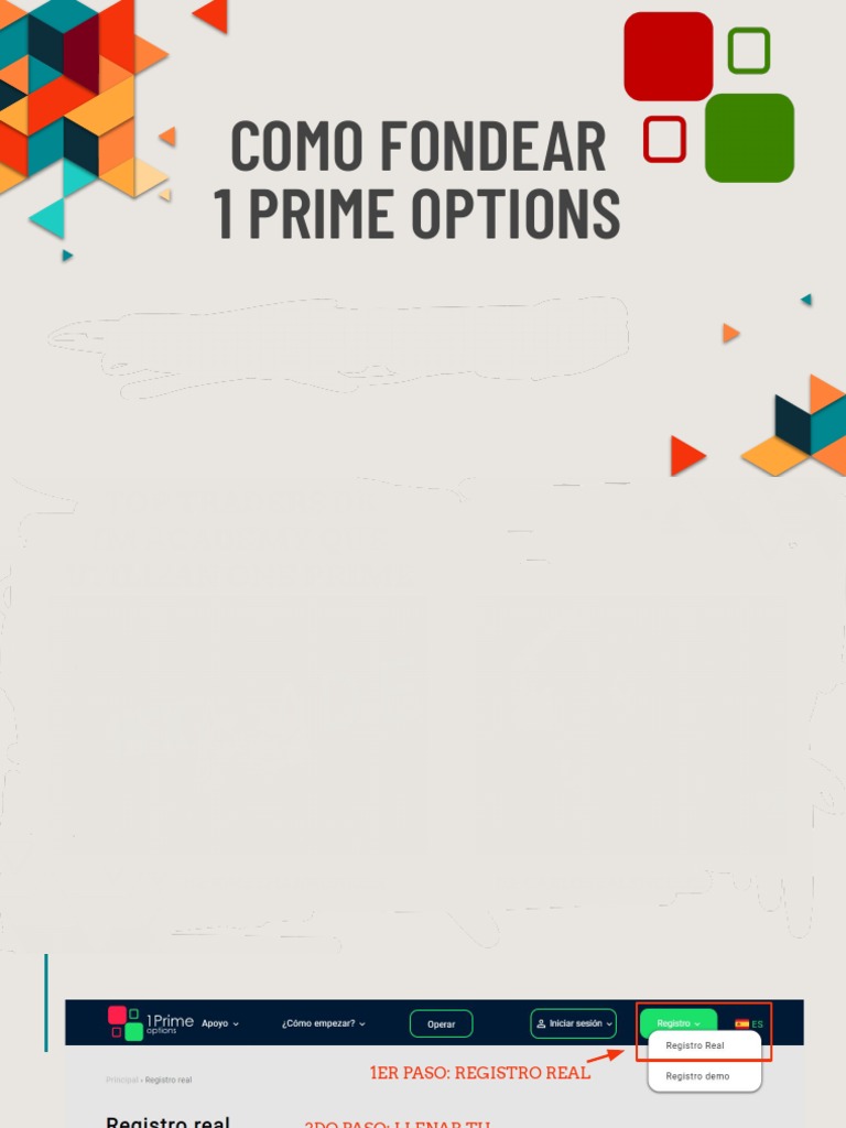 Como Fondear 1prime Options 2021 | PDF