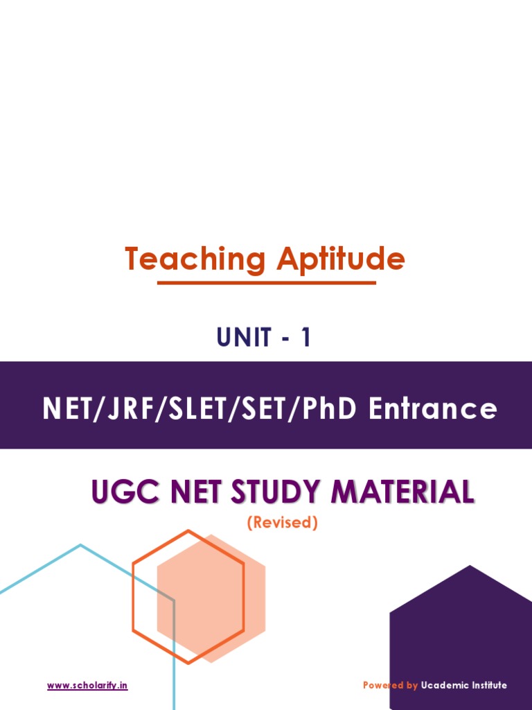 Unit 1 - Teaching Aptitude | PDF | Learning | Classical Conditioning
