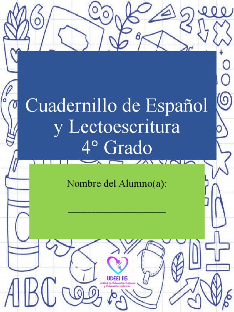 Cuadernillo de Español y Lectoescritura | PDF | Verbo | Lingüística