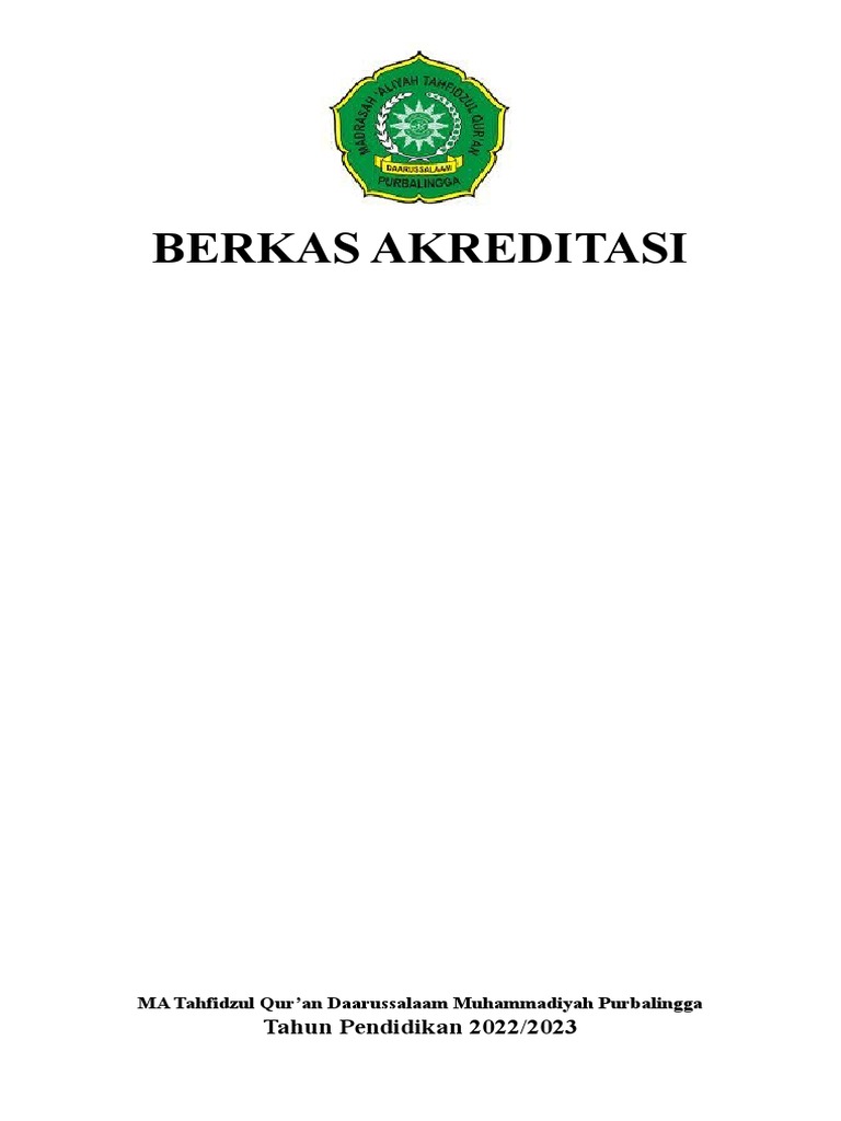 Cover Map BERKAS AKREDITASI | PDF