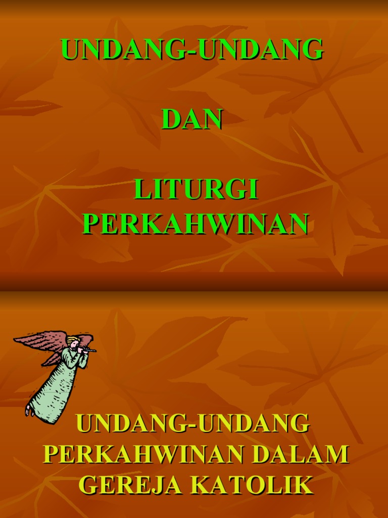 KHKK Peraturan Liturgi Perkahwinan | PDF