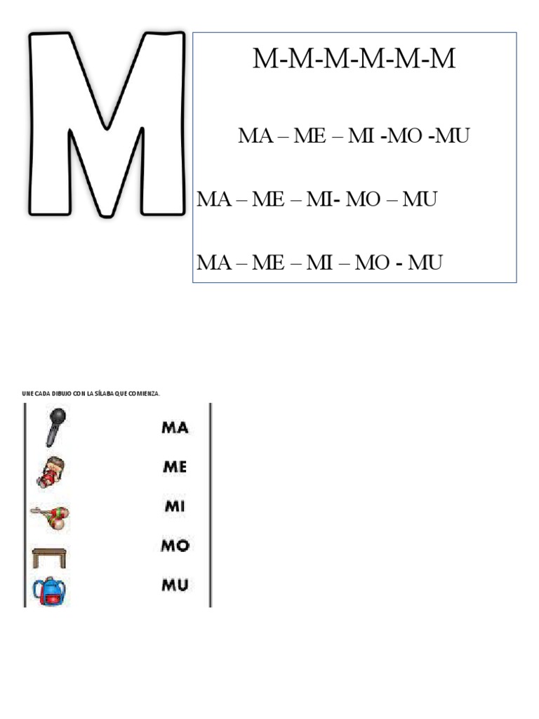 Letra M Pdf