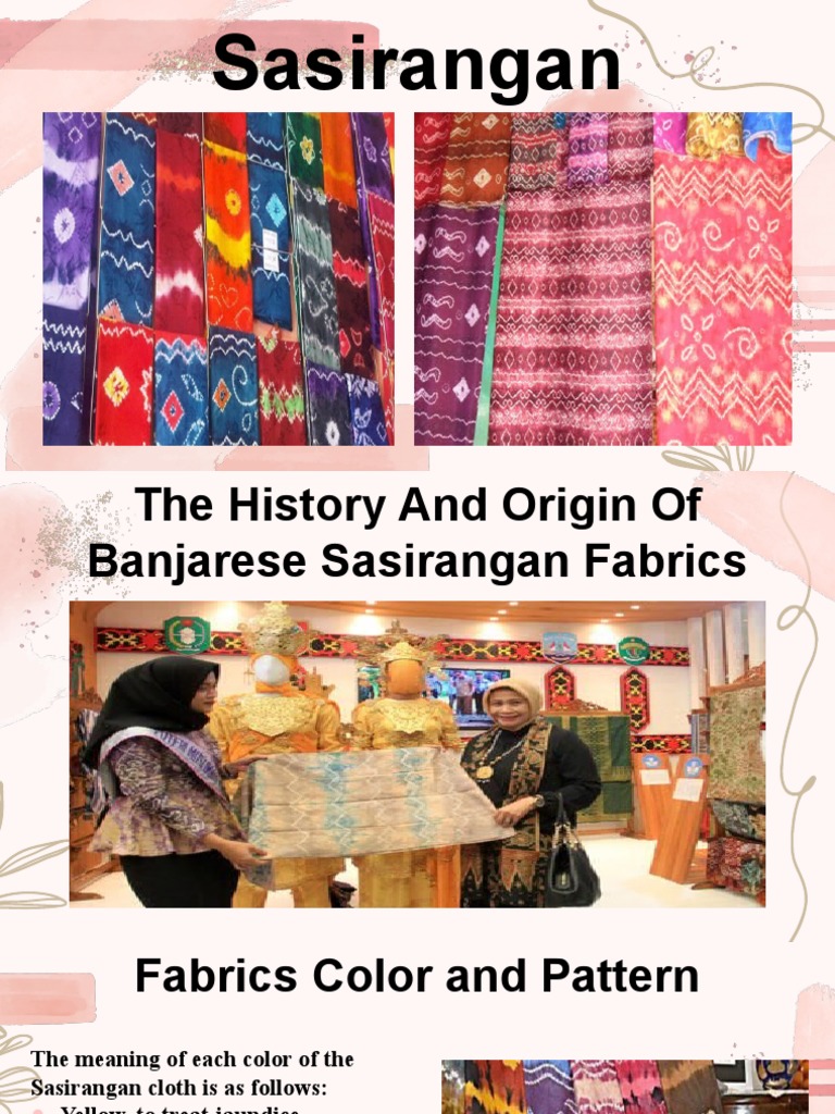 Banjarese Sasirangan Fabric Motifs | PDF