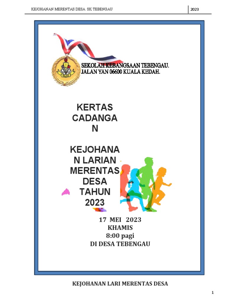 0 Kertas Kerja Lari Merentas Desa SKT 2023 | PDF