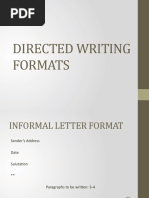 Formal Letter Format O Level Sample | PDF | Communication | Information