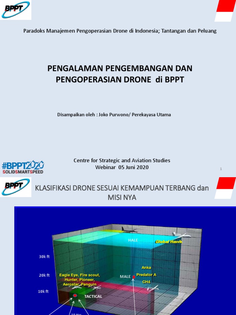 BPPT - Presentasi Pengoperasian Drone - Joko Purwono | PDF