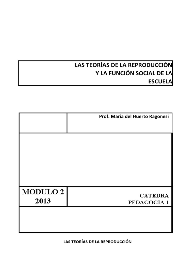 Ragonesi - Las Teorias de La Reproduccion | PDF | Ideologías | Capitalismo