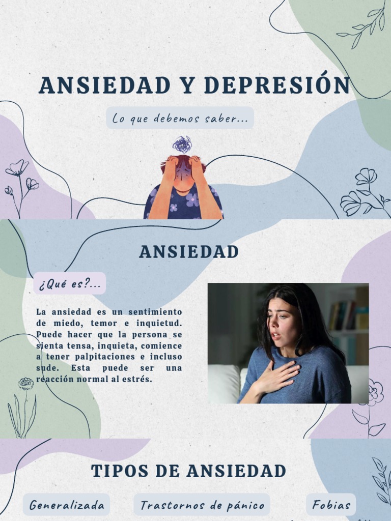 Ansiedad y Depresión: Guía Completa | PDF | Trastorno depresivo mayor ...