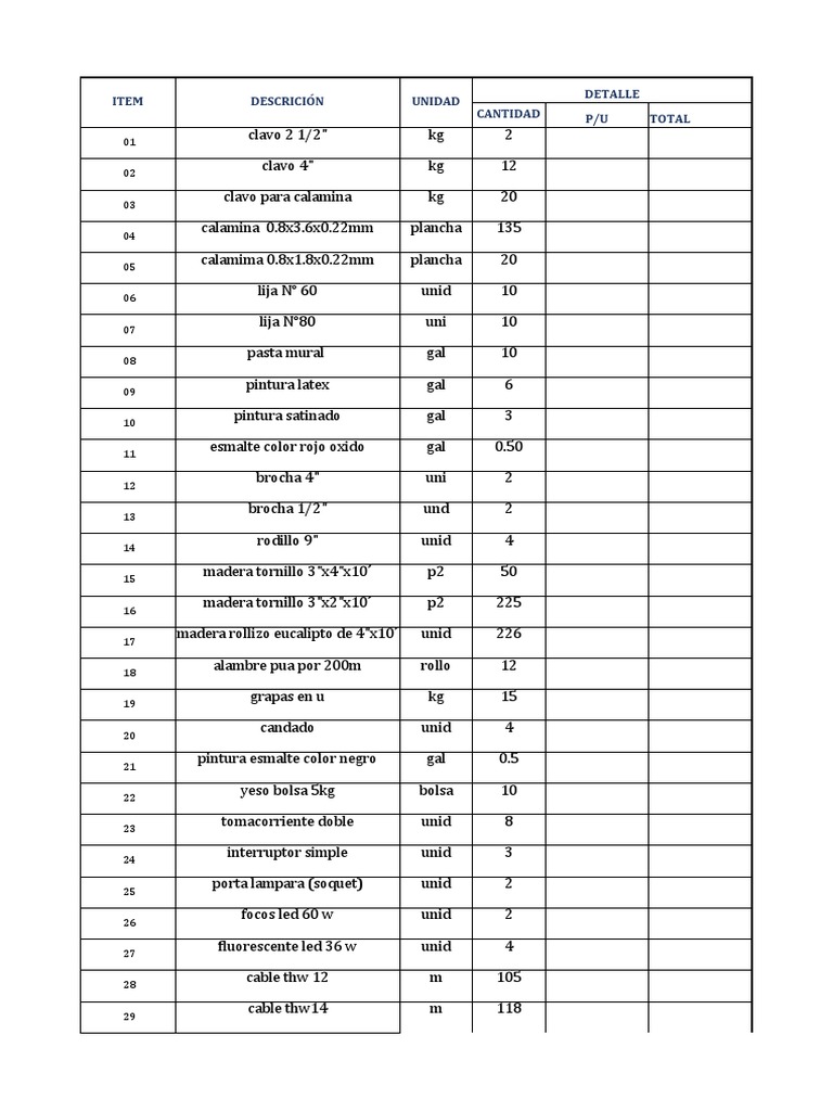 Formato de Cotizacion | PDF | Materiales de construcción | Ingeniería de Edificación