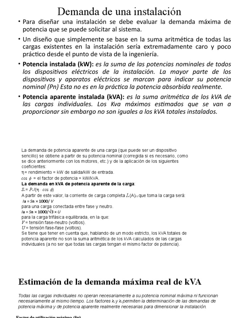 Calculo de Demanda Industrial | PDF | Energia electrica | Transformador