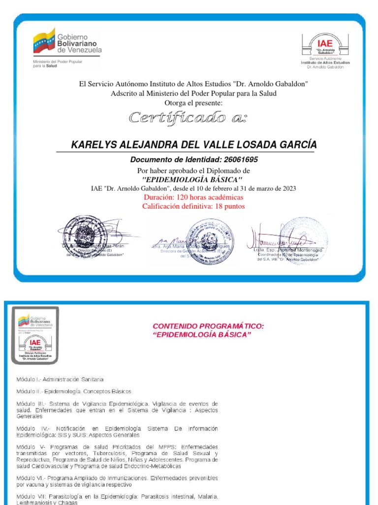 Karelys Alejandra Del Valle Losada García | PDF