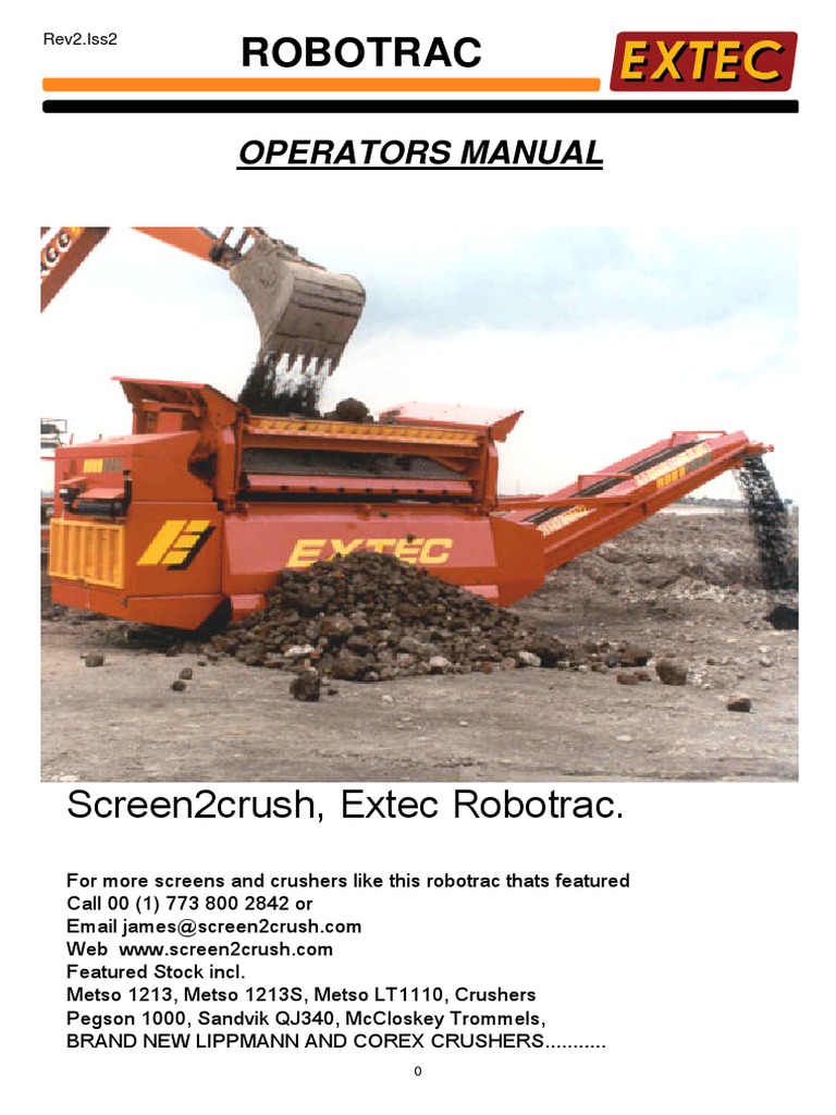 Catalogo Extec Robotrac | PDF | Bearing (Mechanical) | Throttle